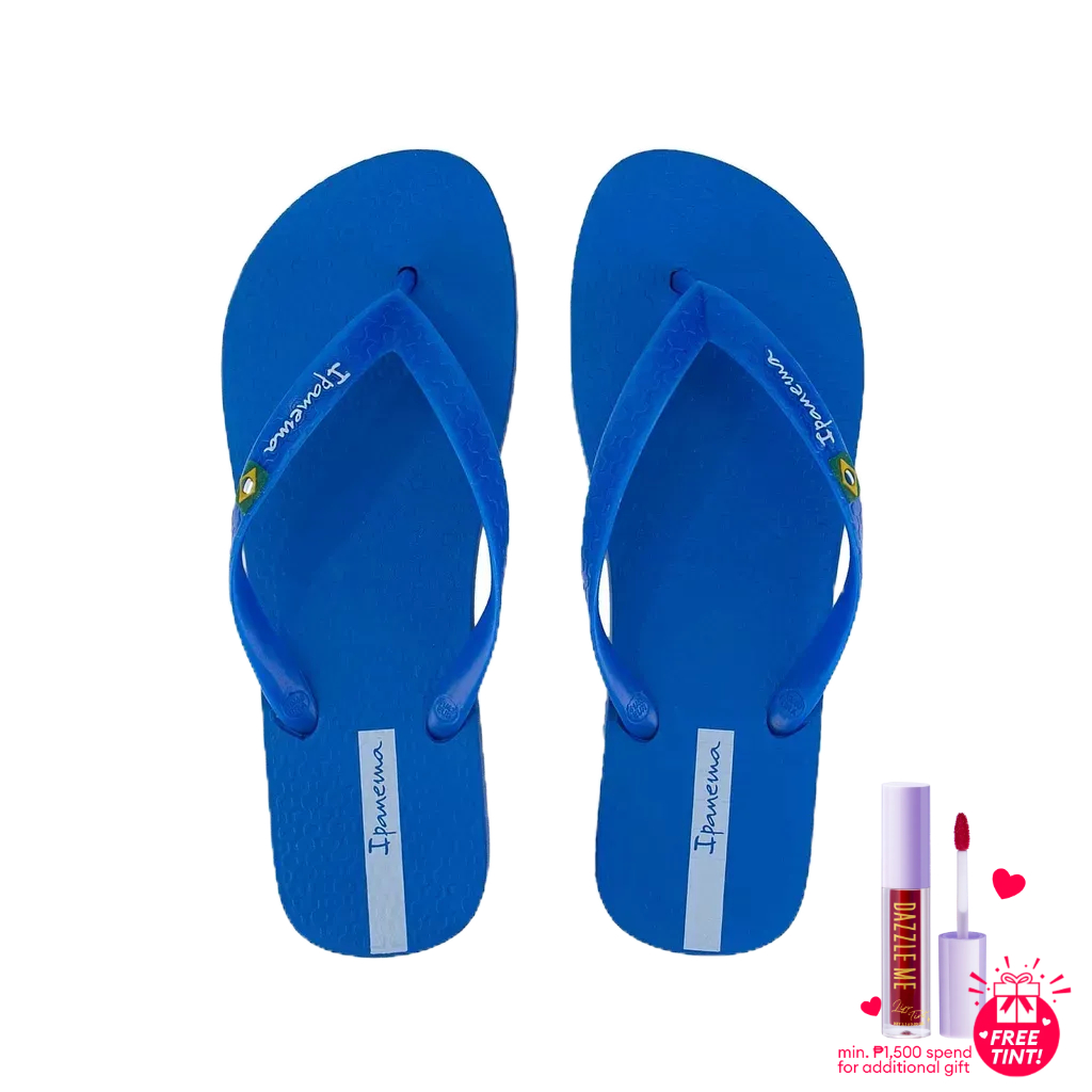 Ipanema Brasil Ad Blue Blue Men's Slippers | Shopee Philippines