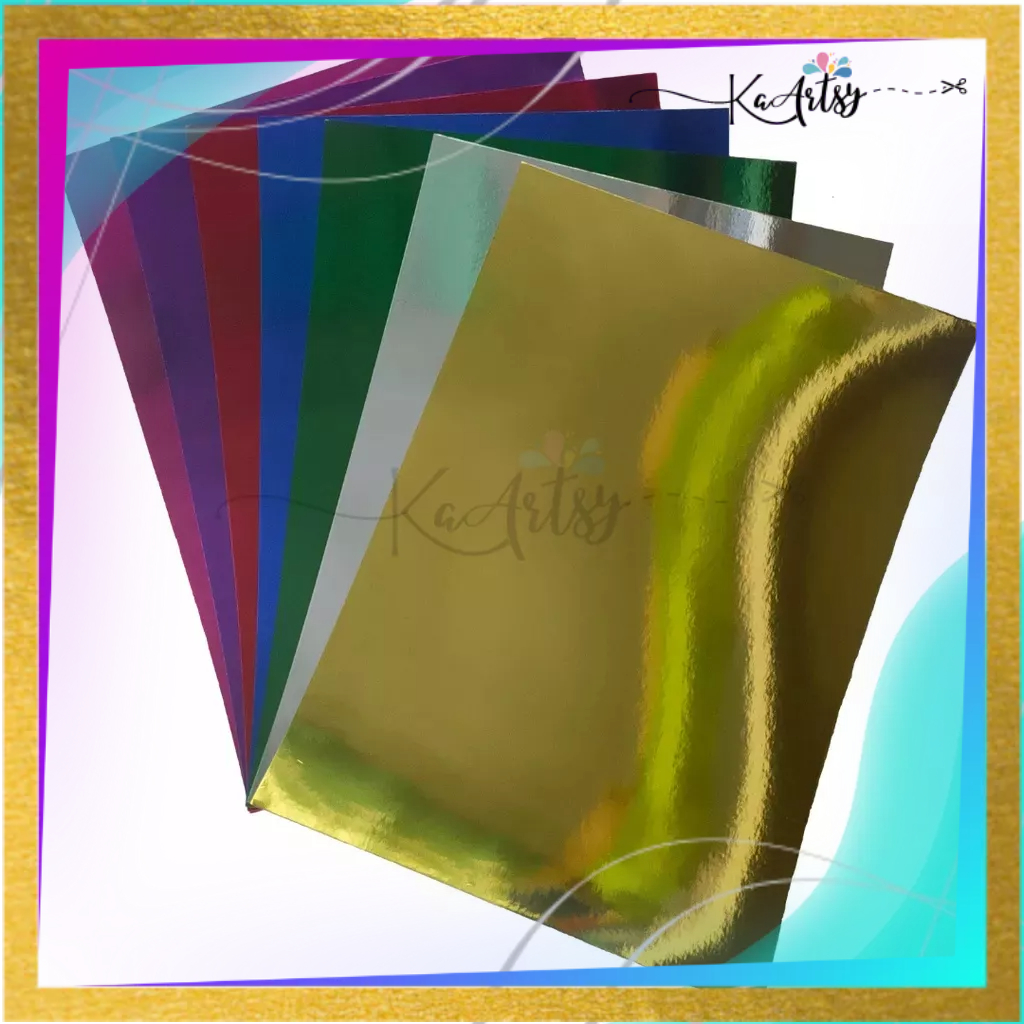 250 GSM Metallic Board I Mirror Board A4 Size I Per Piece | Shopee ...