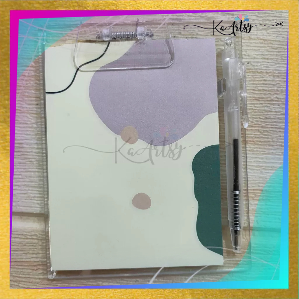 Yoofun Mini Clip pad with Acrylic Clip Board and Pen | Shopee Philippines