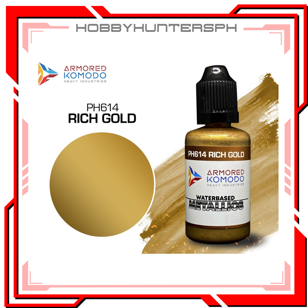 ArKom: PH614 Rich Gold Waterbased Acrylic Paint Armored Komodo | Shopee ...