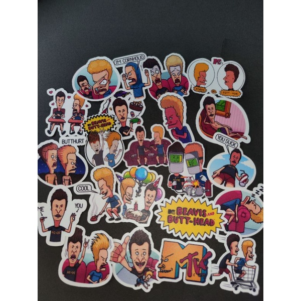 Beavis and Butthead laminated sticker | Shopee Philippines