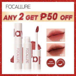 FOCALLURE Lip Tint Matte Tint Long-Lasting Transfer-Proof Velvet Texture Lip Gloss Lightweight ...