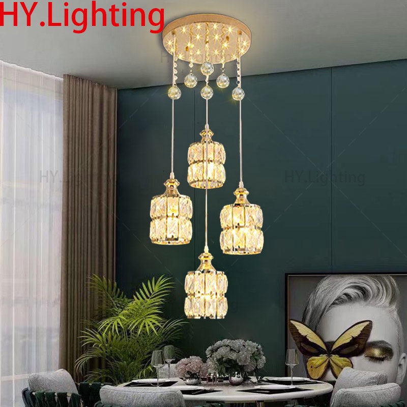 Nordic crystal kitchen pendant light ceiling light bedroom lights ...