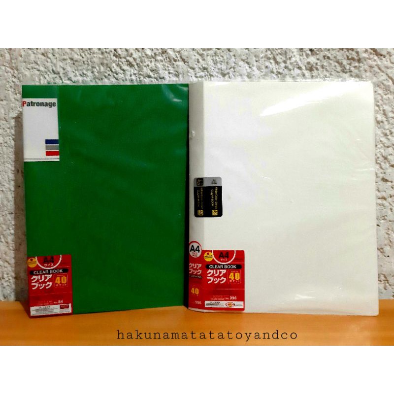 DAISO CLEAR BOOK A4 SIZE 40 POCKETS JAPAN IMPORTED | Shopee Philippines