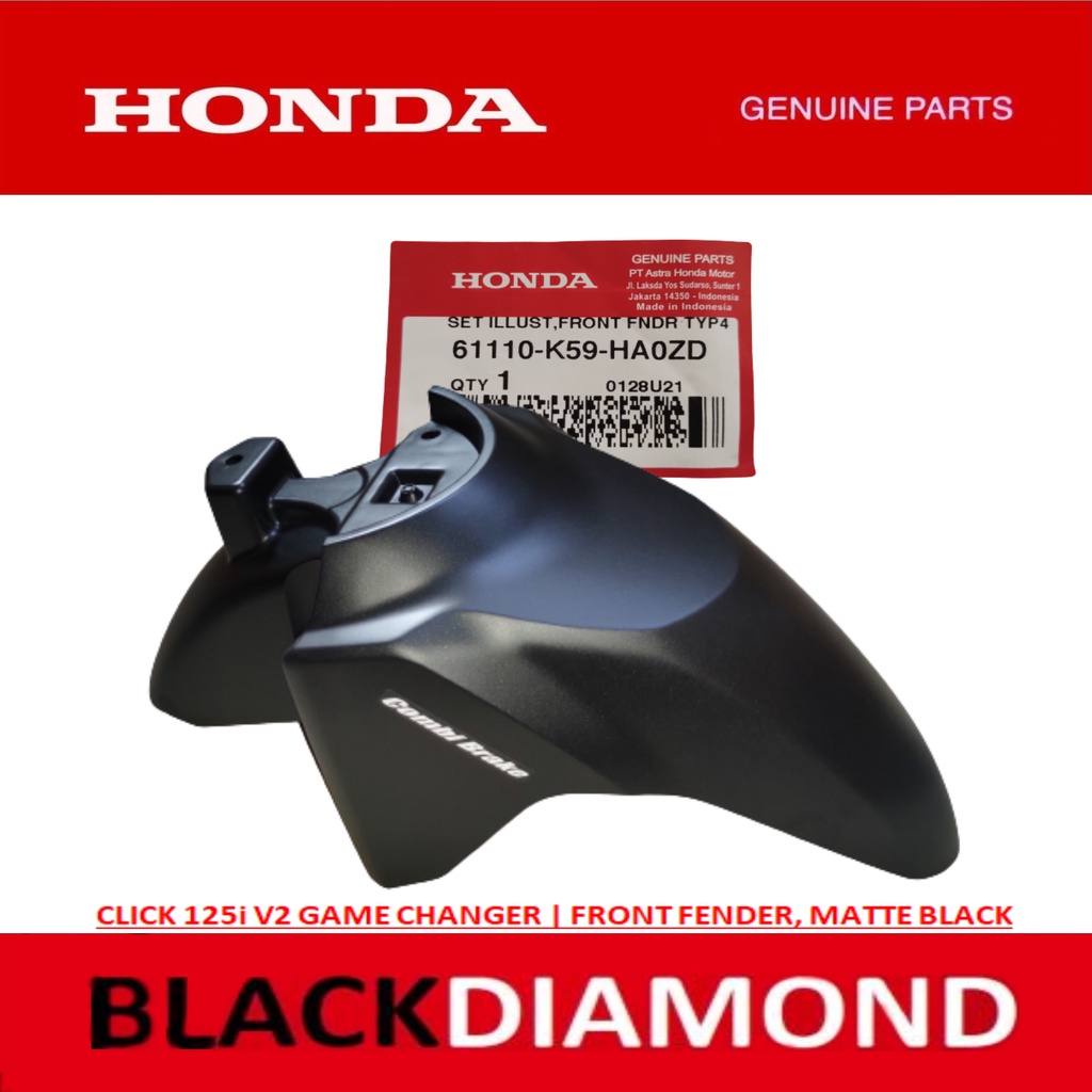 JOEY - ORIGINAL HONDA CLICK 125i V2 GAME CHANGER | FRONT FENDER, MATTE ...