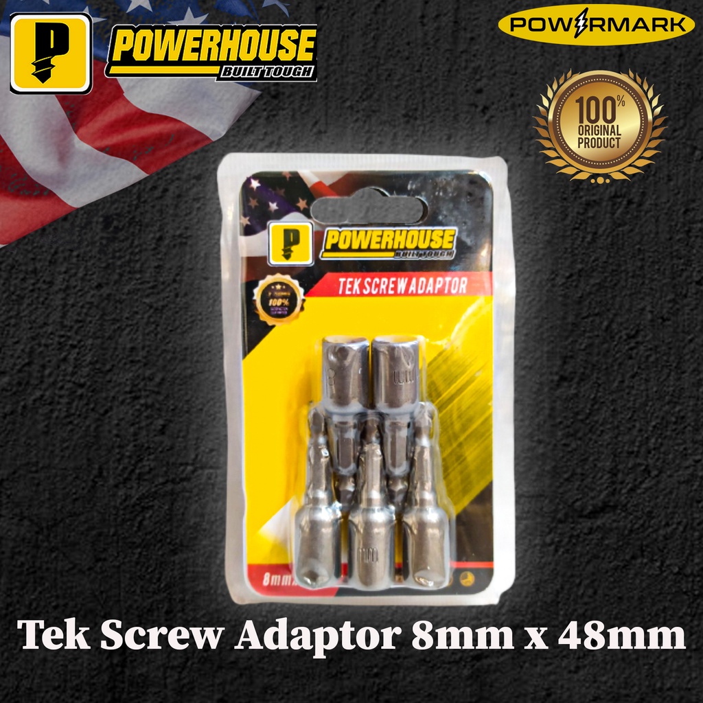POWERHOUSE Tek Screw Adaptor 8mm x 48mm [POWERHOUSE | PAC] | Shopee ...
