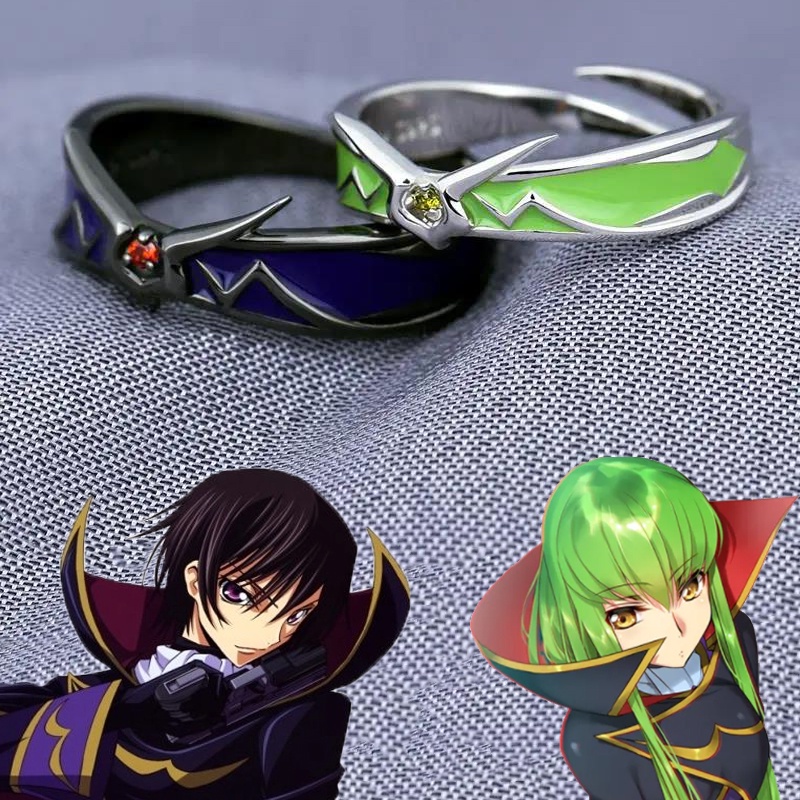 Anime Code Geass Ring Lelouch Adjustable Cosplay Unisex Couple Lover ...