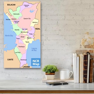 Laminated National Capital Region Map, NCR Map for Kids, Learners ...