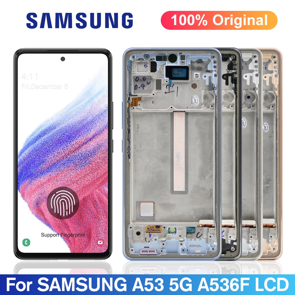 Original For Samsung Galaxy A53 5G LCD With Frame Panel Touch Screen ...