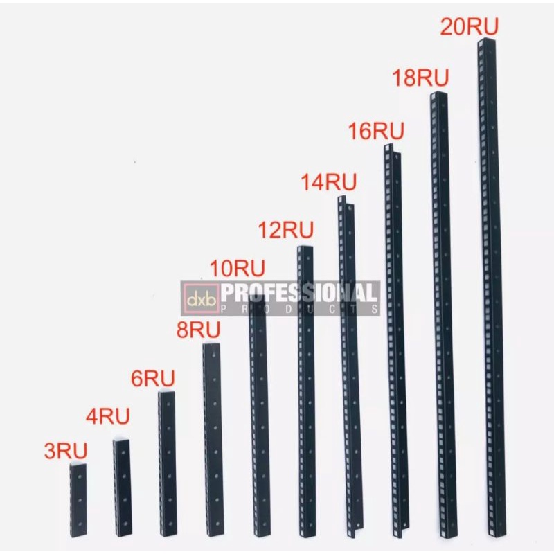Rack Rail for tourcase server rack (3RU 4RU 6RU 8RU 10RU12RU) flight ...