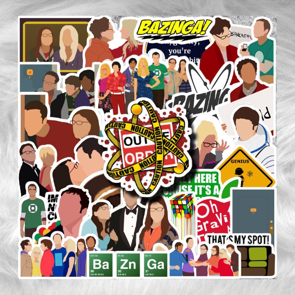 50 PCS| BIG BANG THEORY STICKERS SHELDON COOPER PHYSICS LAPTOP LUGGAGE ...