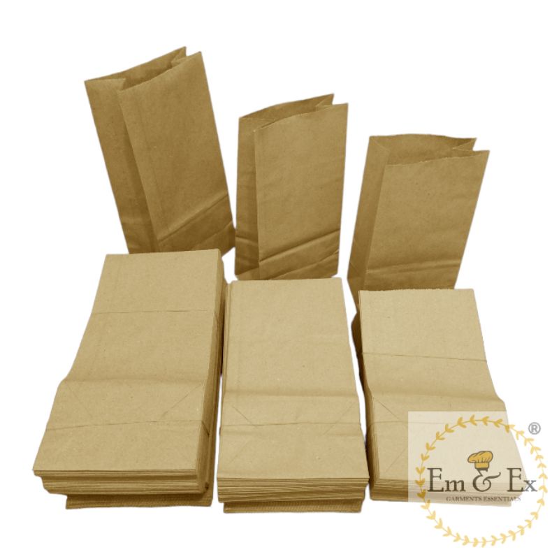 Paperbag Brown Supot/Kraft bag Small sizes 50pcs | Shopee Philippines
