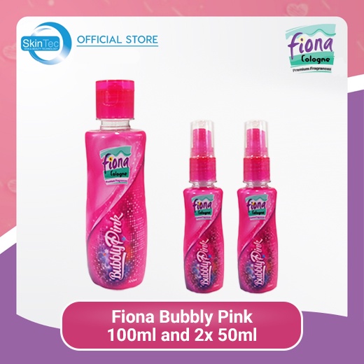 Fiona Cologne Bubbly Pink Flip Top 100m & 2 pcs Bubbly Pink Spray 50ml ...
