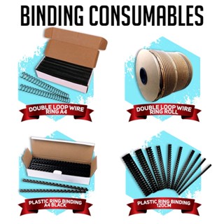 Plastic Ring Binding Black A4 Size Plastic Spring Binder (100 pcs per ...