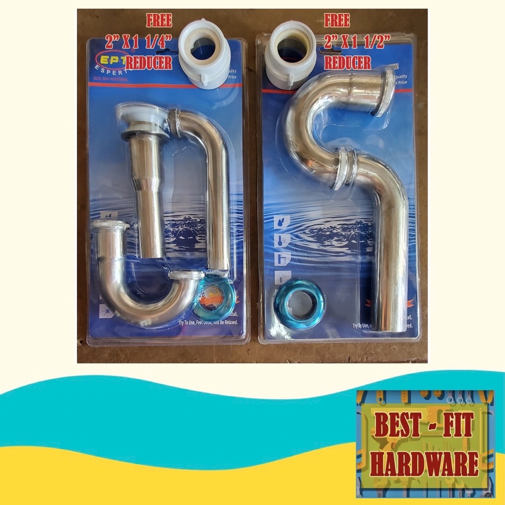 PTRAP / P-TRAP / P TRAP HD STAINLESS 304 with REDUCER SET | Shopee ...