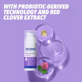 Benzac Microbiome Equaliser 50g [Moisturizer with Probiotic Technology ...