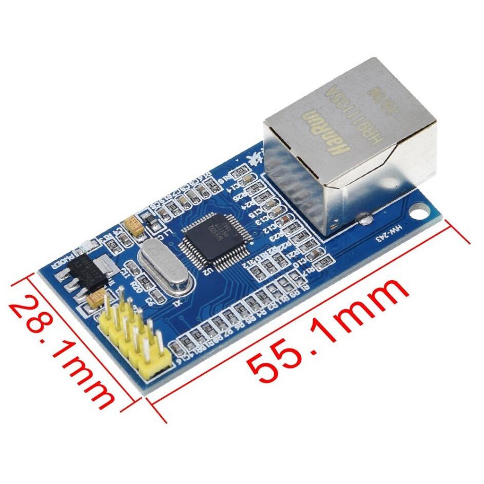 W5500 Ethernet network module hardware TCP / IP 51 / STM32 microcontroller program over W5100 ...