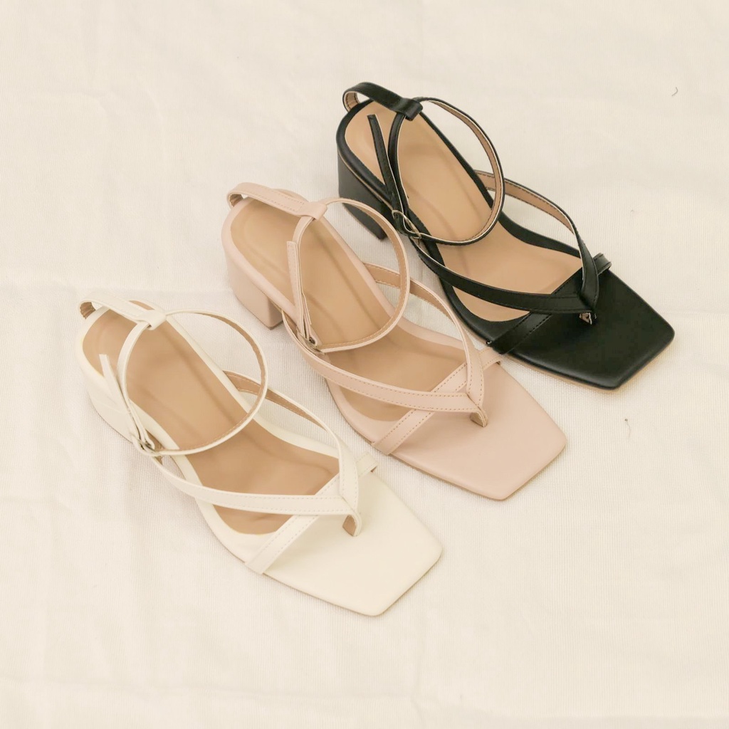 Barefoot.MNL Sanya 2 inch Block Heel Strappy Sandals | Shopee Philippines