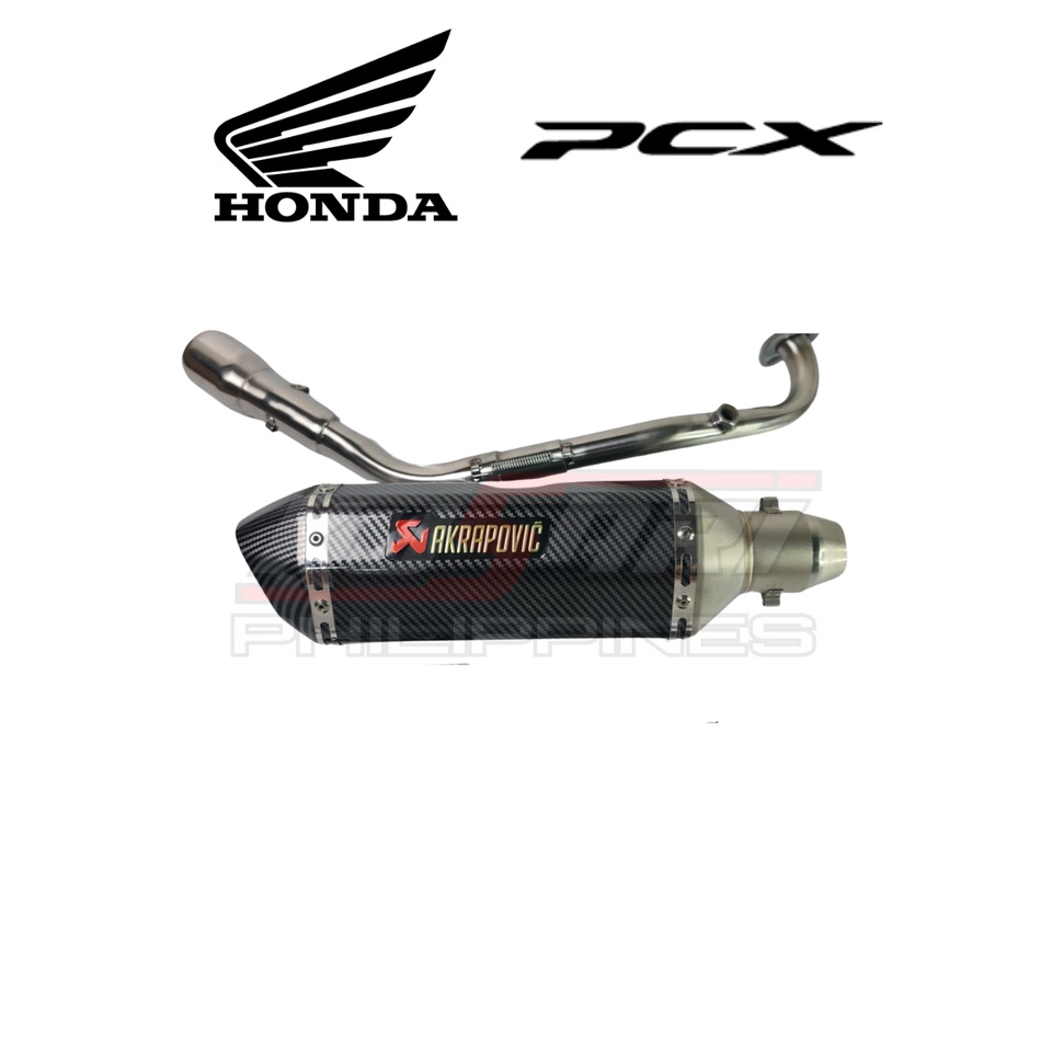 HONDA PCX 150 & 160 AKRAPOVIC 370MM 51MM FULL SYSTEM EXHAUST W ...