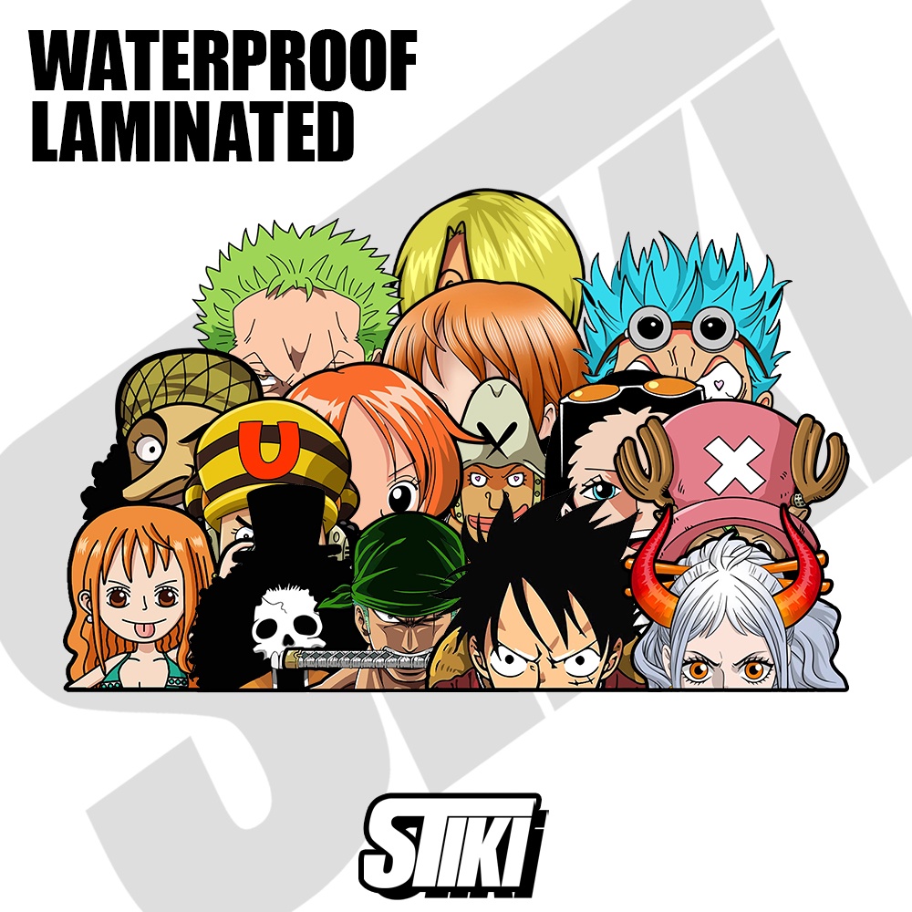 AquaFlask One Piece Strawhat Peeking Vinyl Sticker WATERPROOF | Shopee ...
