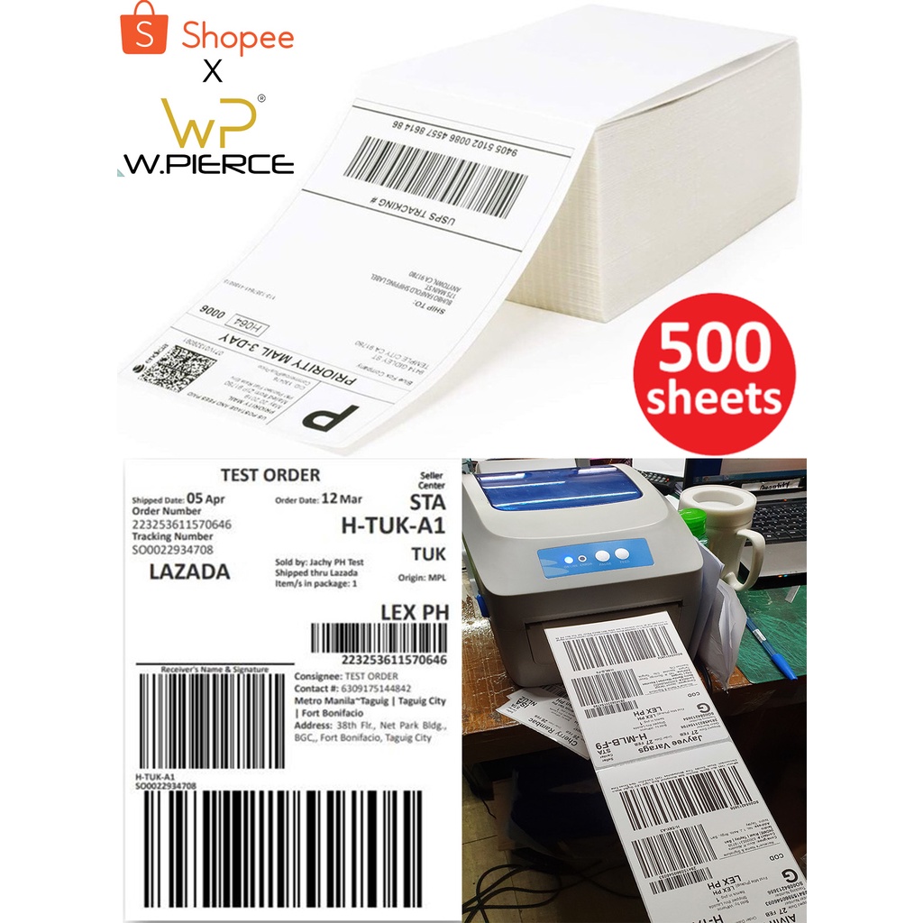 A6 Direct Thermal Sticker Label for Shipping Label (500 labels) High ...