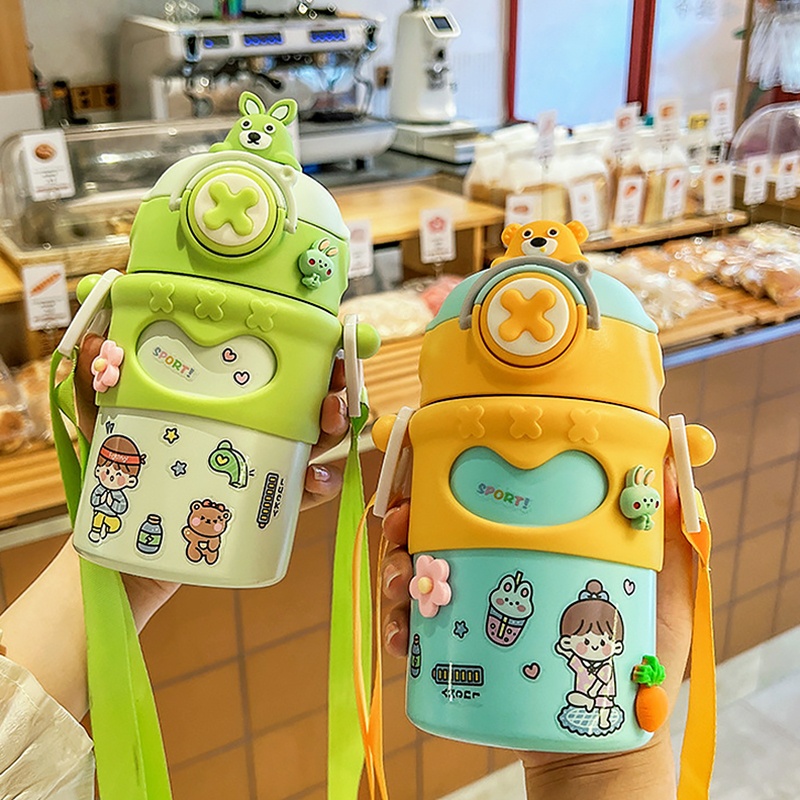 Shilily 500ML Water Bottle Hot and Cold Portable Vacuum Flask Stainless ...