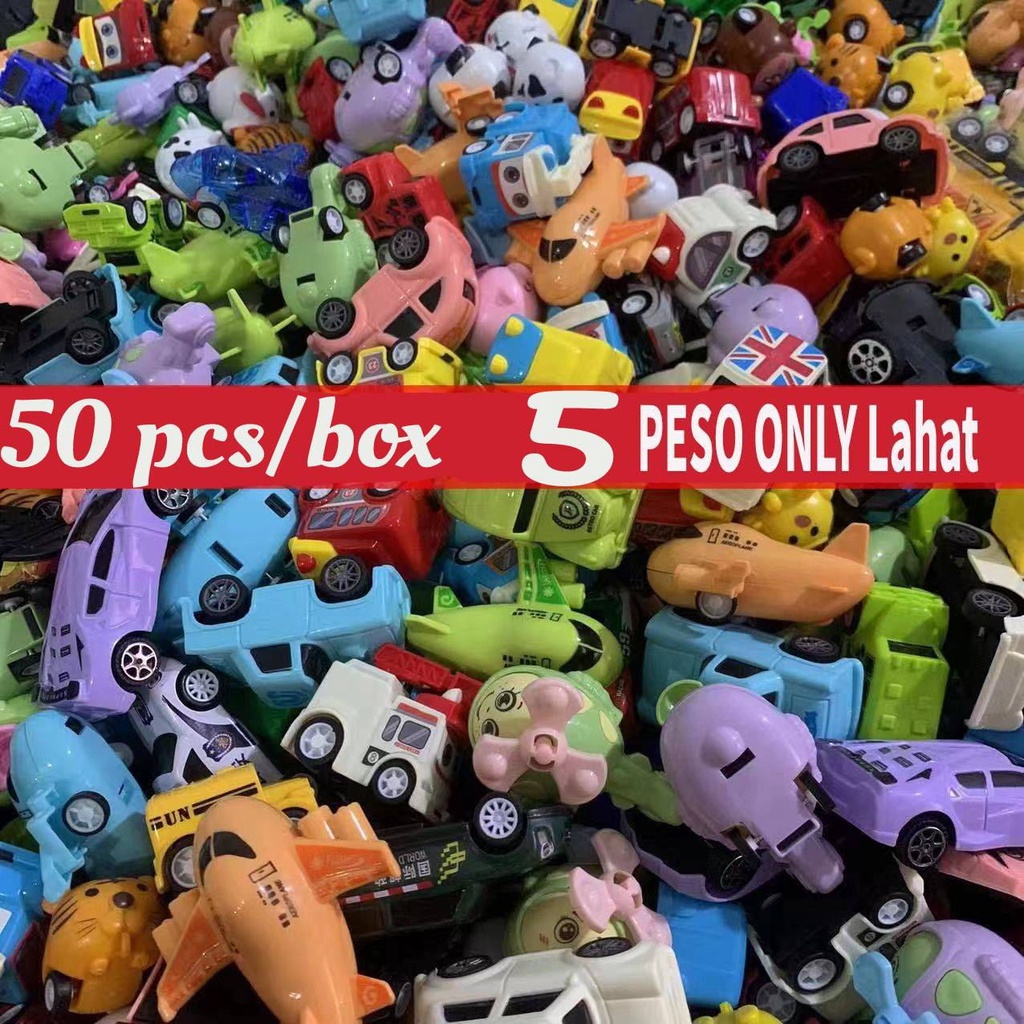 (5 peso only)50 PCS Cute Mini Car Toys Set for Kids Baby Toys ...