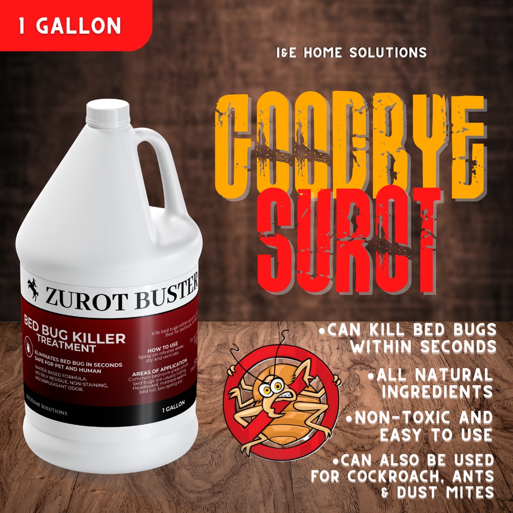 Original Zurot Buster BedBug / Surot Killer Spray 1 Gallon | Shopee ...