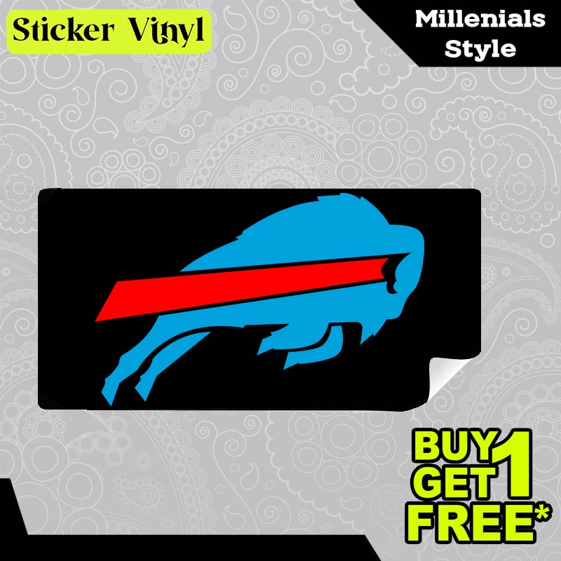 Unique Cool Aesthetic Buffalo Bills Vinyl Sticker Waterproof Decal ...