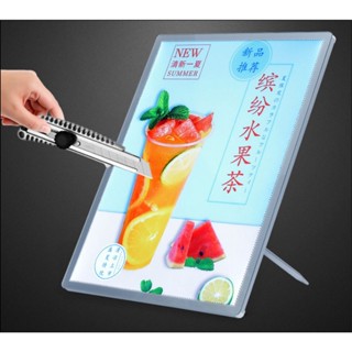 LED Menu Table Stand / Order Board Display Light Table Price List Milk ...