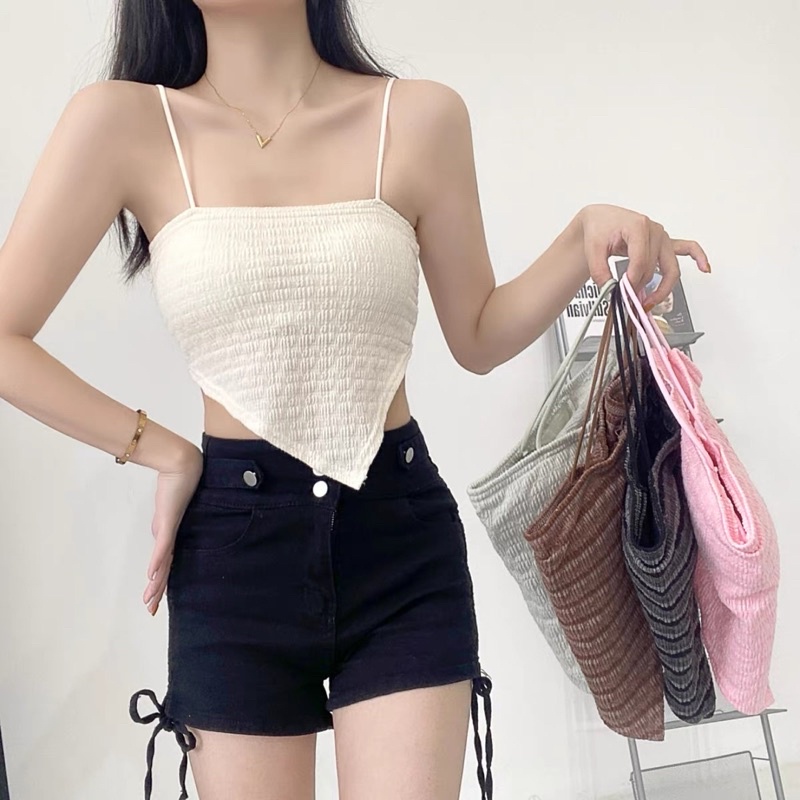 Women Korean Sando Style Crop Top Hot Padded Tube Bra | Shopee Philippines