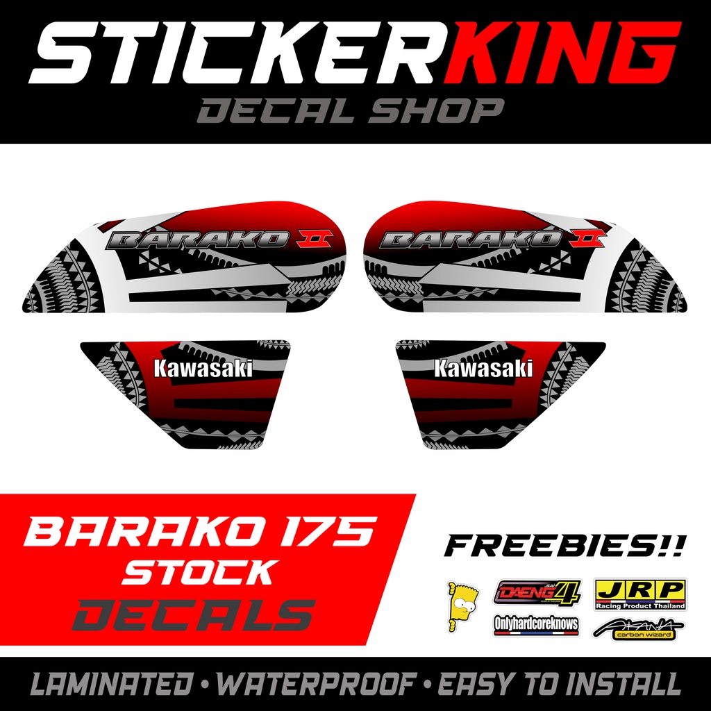 BARAKO 175 STOCK DECALS (RED) | Shopee Philippines