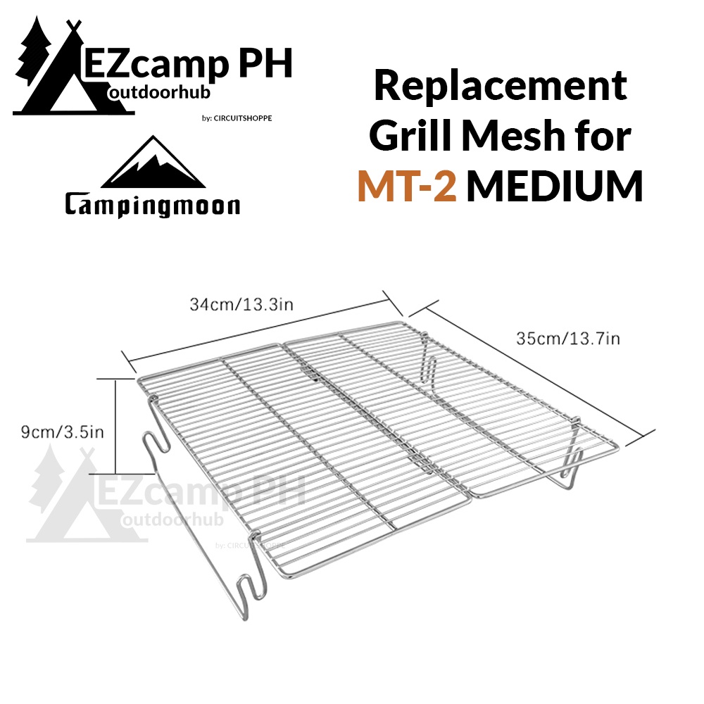 CAMPINGMOON Replacement Stainless Steel BBQ Grill Mesh Wire Screen Rack for X-Mini MT-2 MT-3 ...