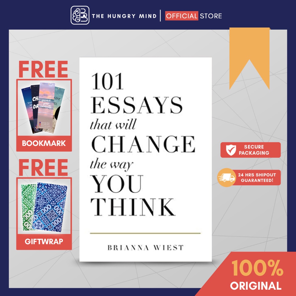 101 ESSAYS That Will Change The Way You Think (ORIGINAL +FREE BOOKMARK ...