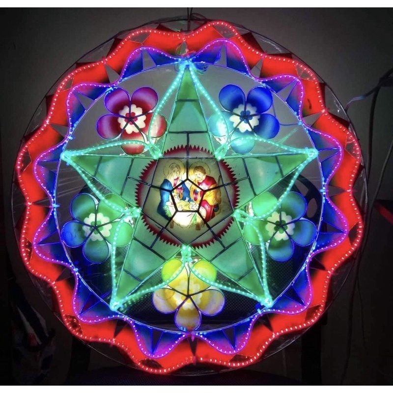Parol Capiz with Holy Family 25 inches | Shopee Philippines