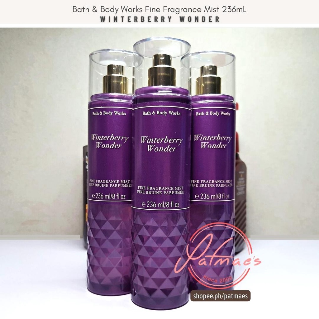 Bath and Body Works Winterberry Wonder Fragrance Mist 236mL (sold each ...