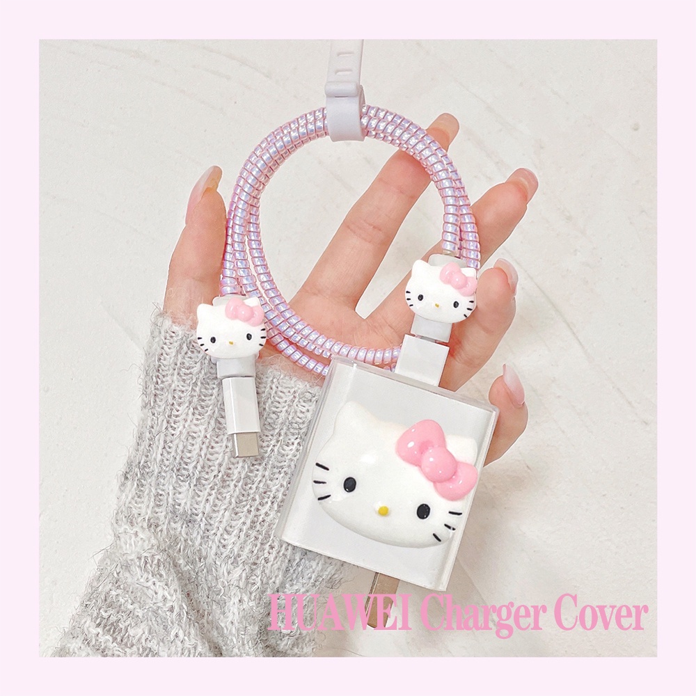 Huawei Cute kt Charger Protector 40w 66w with cord protector cable ...