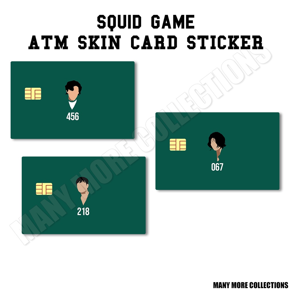 Squid Game ATM DEBIT BANK Card Skins Stickers | Shopee Philippines