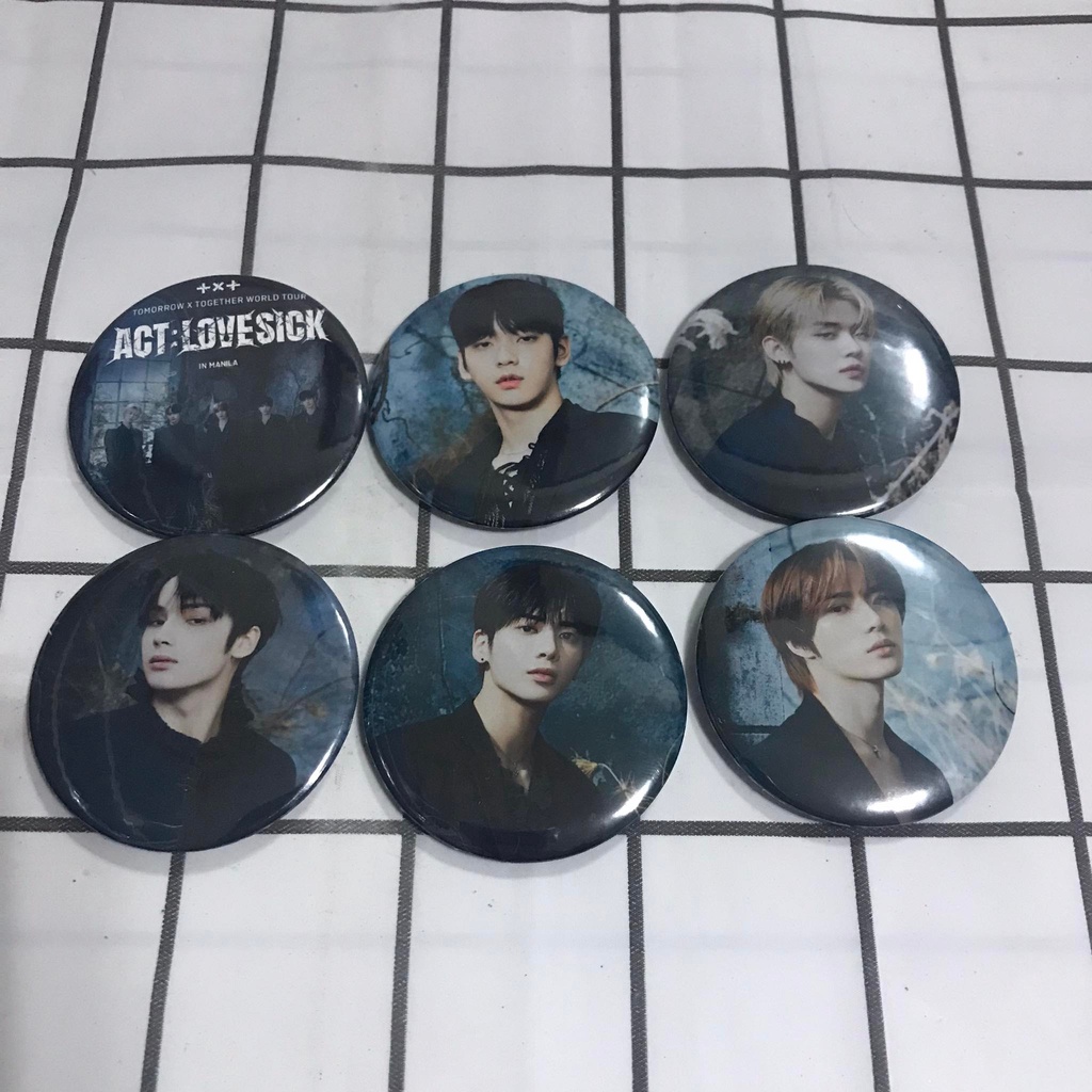TXT ACT:LOVESICK MANILA Button pins 2.25inches | Shopee Philippines