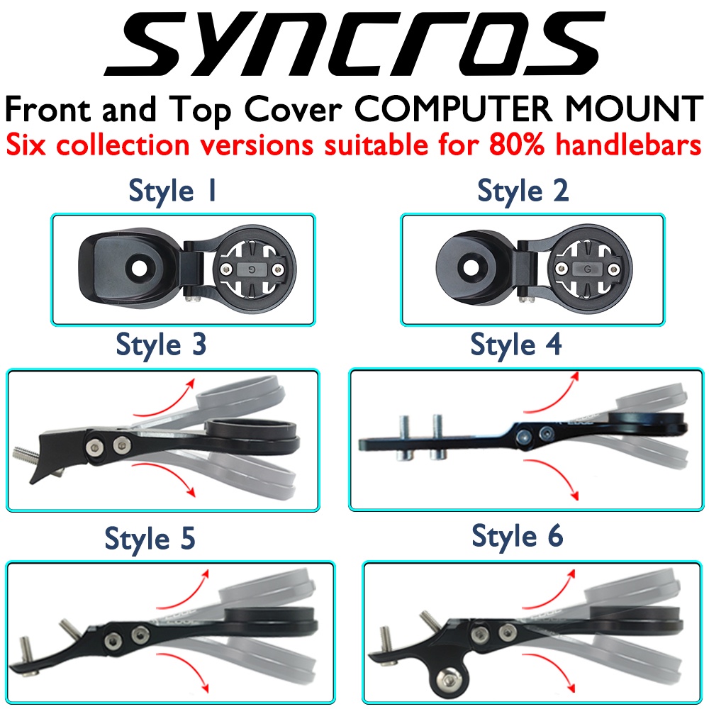 6 Style SYNCROS Universal Mount ADDICT RC/IC IM Integrated Bracket ...