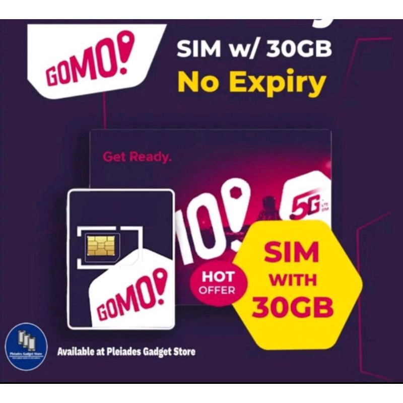 Gomo Sim 30GB No Expiry | Shopee Philippines