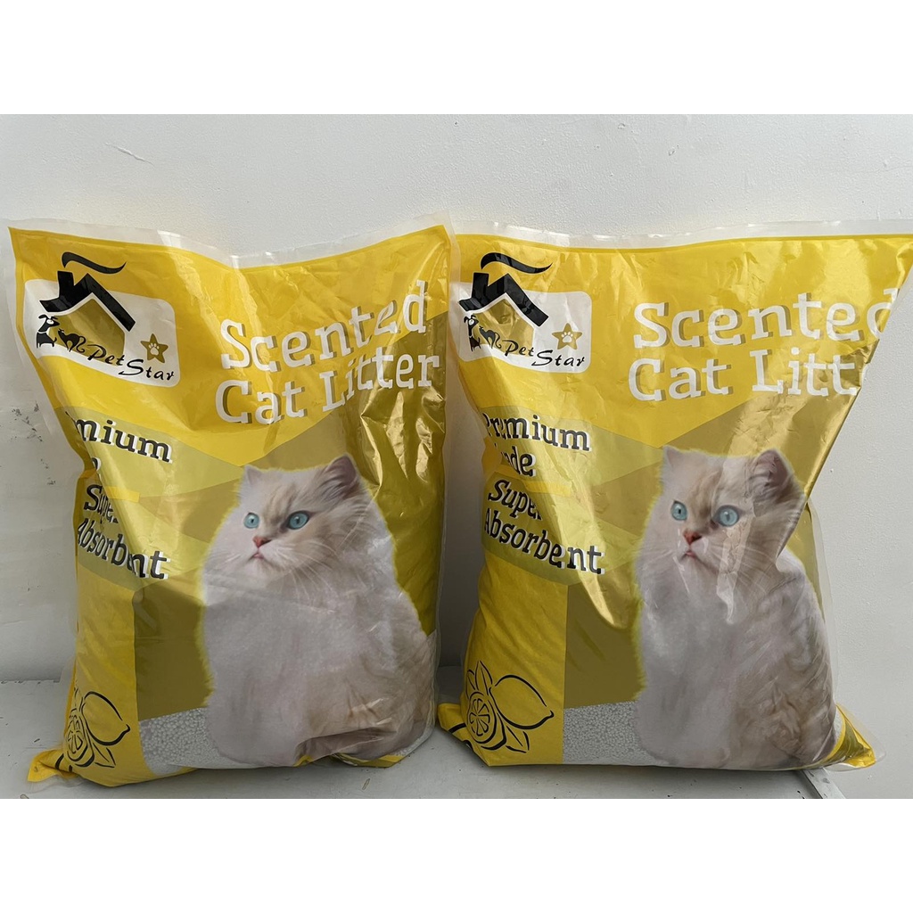 Cat Litter Lemon Scent Pet Star 5 Liter 10 Liter | Shopee Philippines
