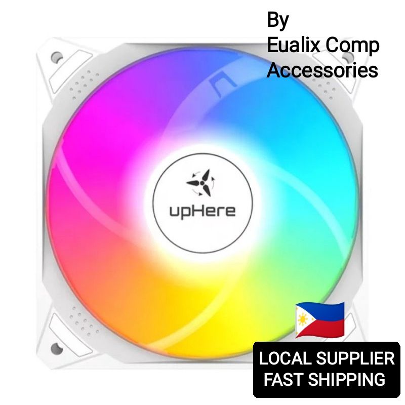 New WHITE or BLACK upHere 120mm 6pin RGB CASE FAN | Shopee Philippines