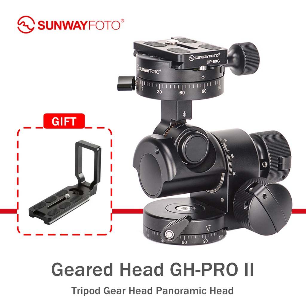 SUNWAYFOTO GH-PRO II For DSLR Camera Panorama Head Arca Swiss Tripod ...