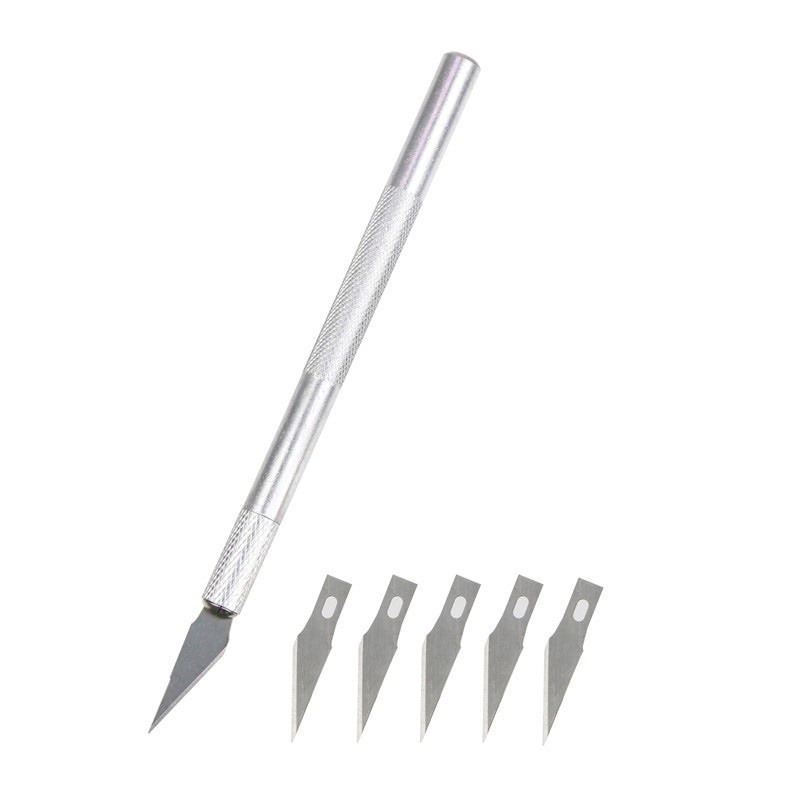 Precision Hobby Knife Metal Handle With Blades For Arts Wood Carving ...
