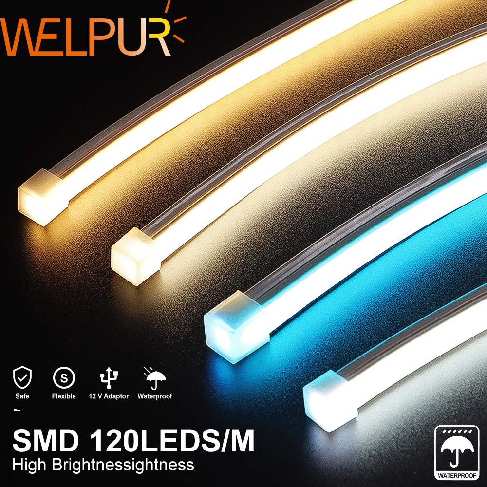 LED flexible neon lamps LED light IP67 waterproof 5M 2835 120LED/m ...