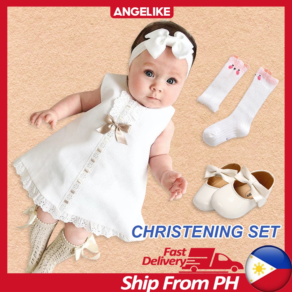 Baby Girl Dress For Christening White Baptismal Dress For Baby Girls 1 ...