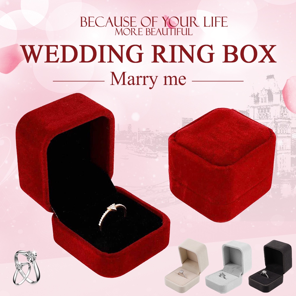 Mini Jewelry Case Organizer Box Good for Proposal Engagement Wedding ...