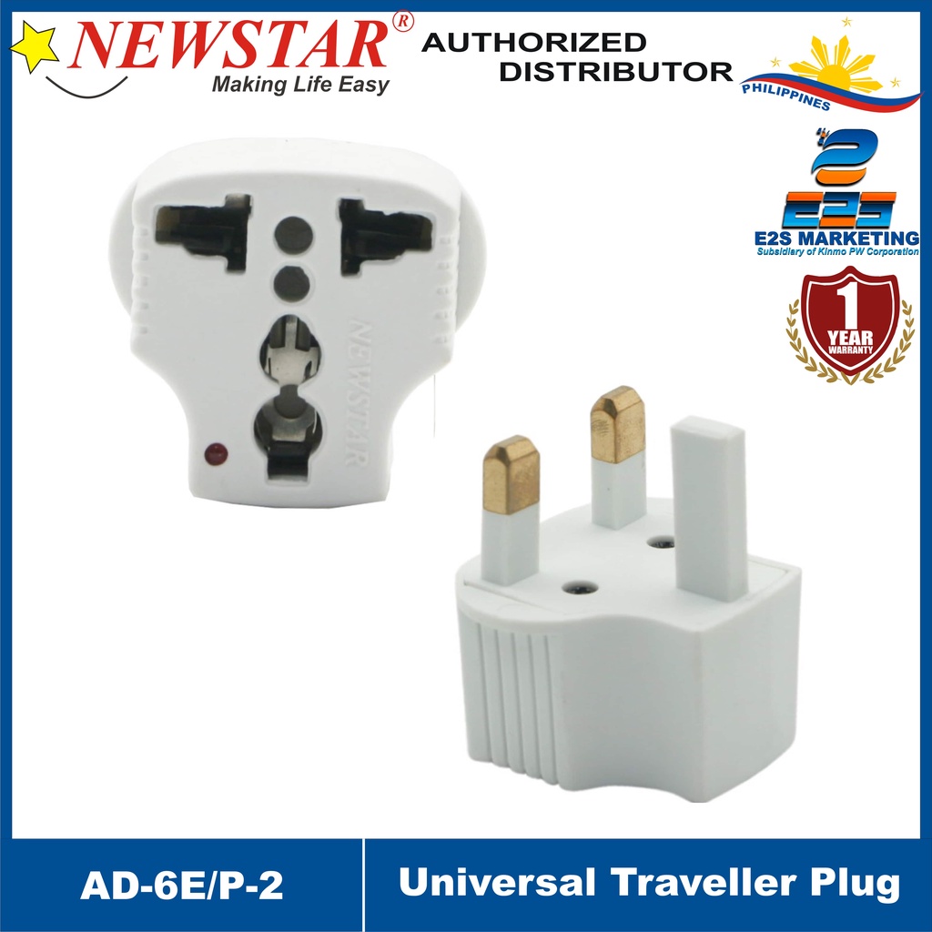 Newstar Universal Traveller Plug for Hong Kong 10A Max Package AD-6E/P ...