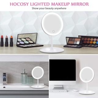 LED Vanity Mirror with Light Rechargeable Makeup Mirror Adjustable Face ...